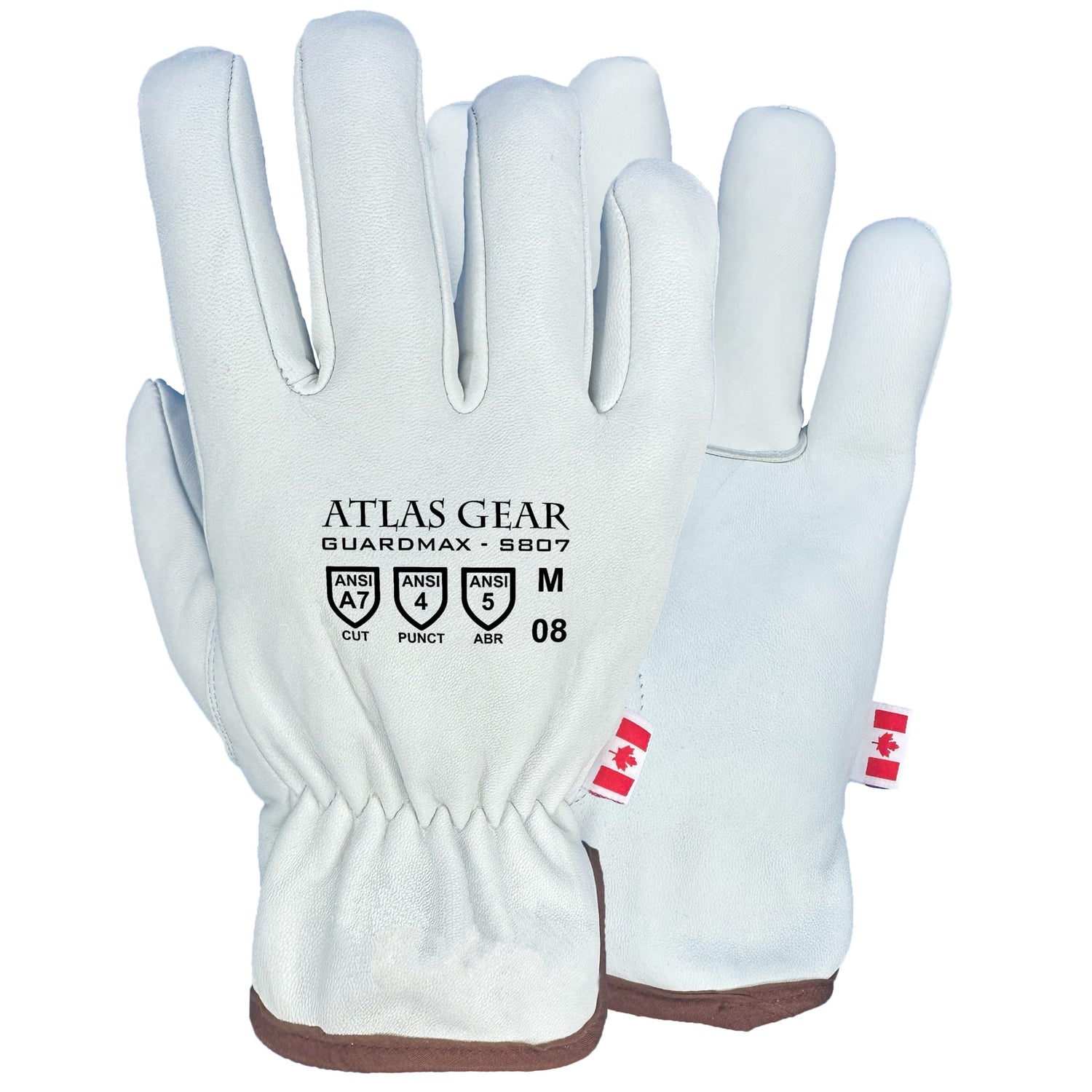 GuardMax Leather Utility Gloves by Atlas Workwear - S807/W807 ...
