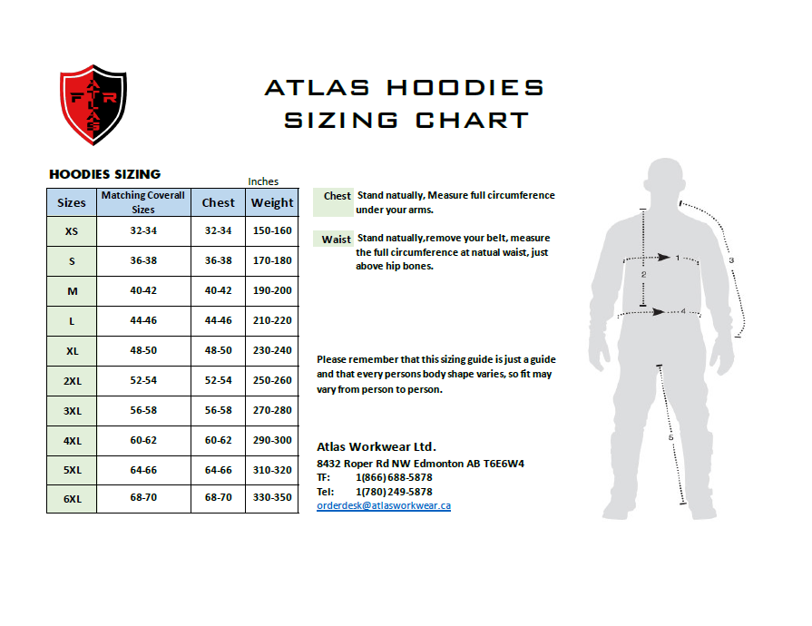 Pullover FR / Arc Flash Hoodie w/ Segmented 4” Stripes by Atlas Workwe ...