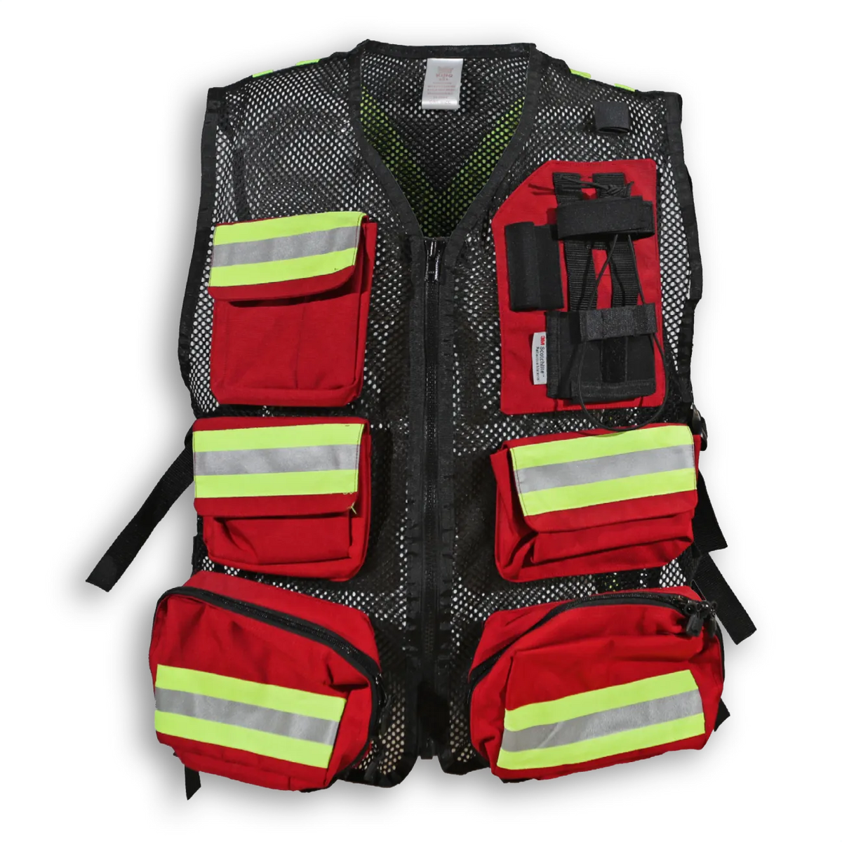 Hi-Vis Mesh First Aid Safety Vest by Big K Clothing - Style BK625-M ...