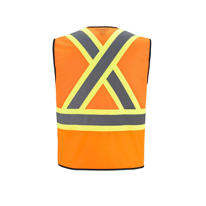 CX2 Scout Hi-Vis Zipper front Vest - Style L01150 — Canadian Workwear Inc.