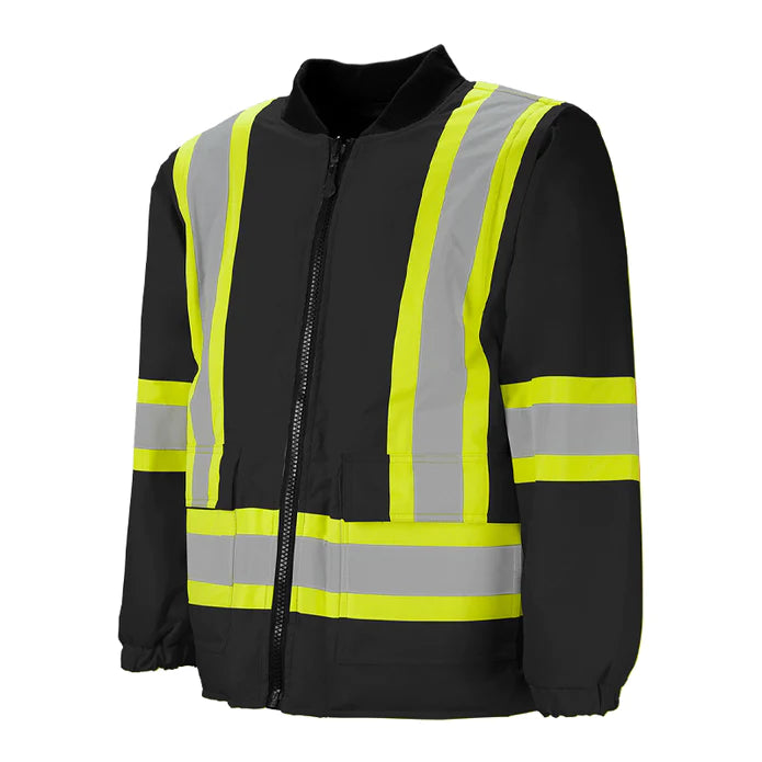 Hi-Vis 6-In-1 Winter Traffic Jacket by Ground Force - Style TJ6 ...