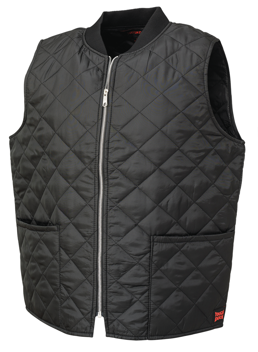 Black Quilted Freezer Vest By Tough Duck - Style WV07 – Canadian ...