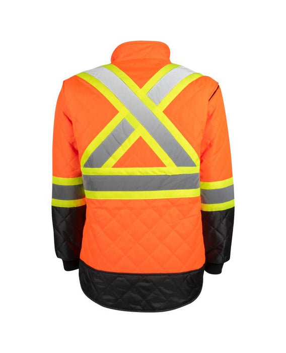 Hi-Vis Quilted Freezer Jacket by TERRA Workwear - Style 116505 ...
