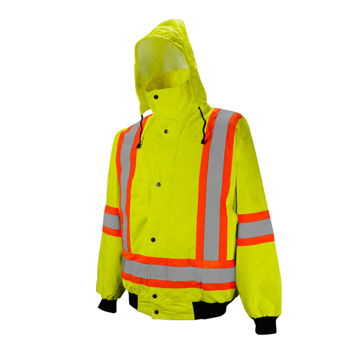 Hi-Vis 6-In-1 Winter Traffic Jacket by Ground Force - Style TJ6 ...